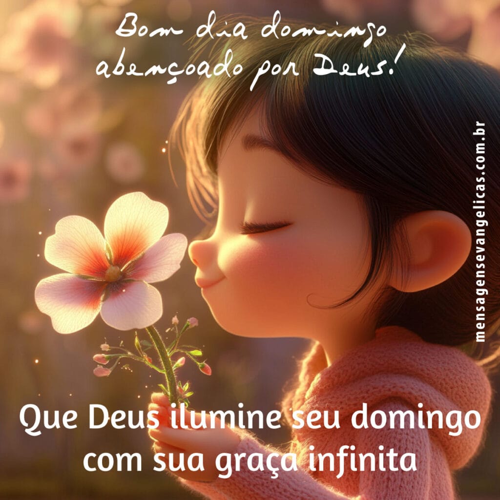 Bom Dia Domingo Abençoado por Deus e Jesus - Mensagens Evangélicas